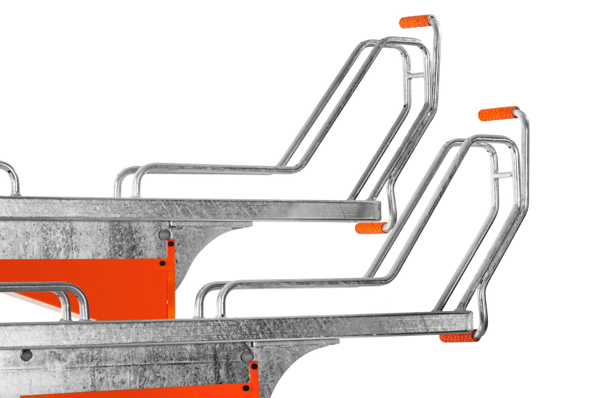 Two-Tier Bike Racks gas assisted. Double stand bike racks - manufacturer